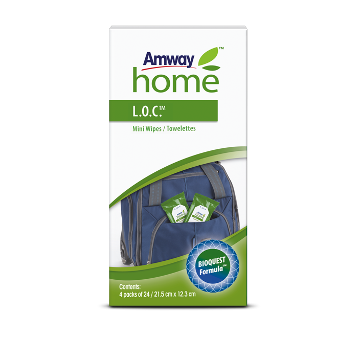L.O.C.™ Towelettes (4 pouches x 24 mini wipes) - Surface Care - Amway ...